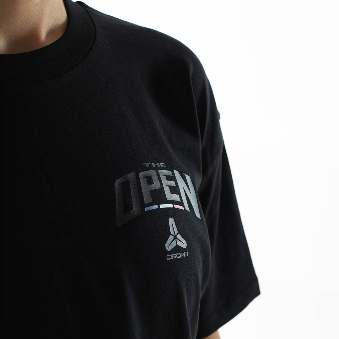 T-shirt Femme OPEN24 Black | Made in Montpellier | DROMFIT